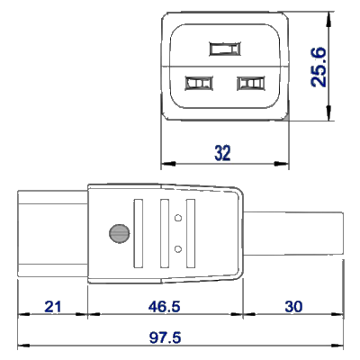 Leads Direct | IEC C19 Socket – Rewireable